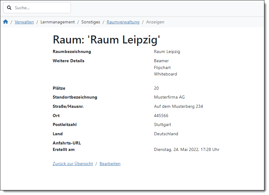 So erstellen Sie einen neuen (Schulungs-) Raum | TUTORize