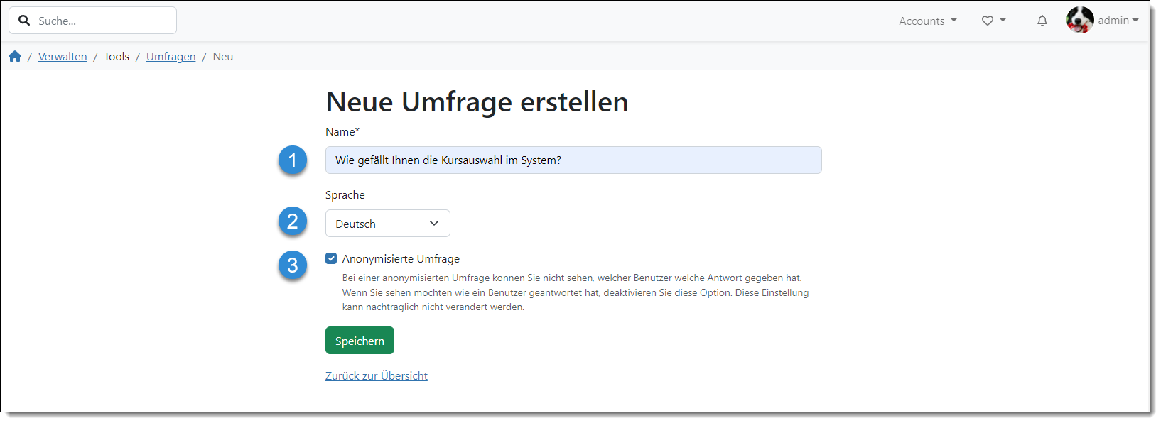 So erstellen Sie eine Umfrage und versenden Sie an Teilnehmer | TUTORize